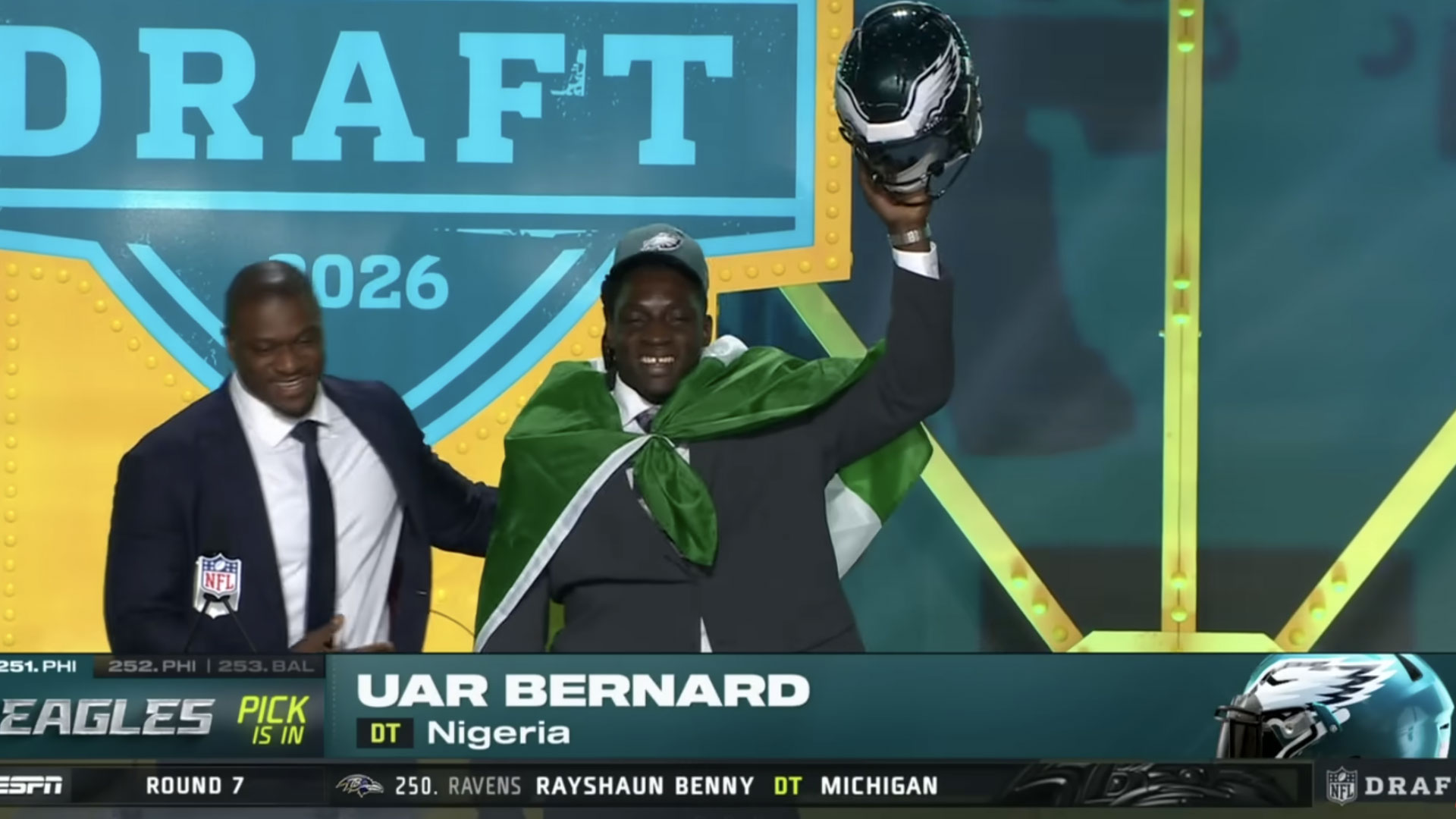 Have the Eagles done it again with Nigerian draft pick Uar Bernard?