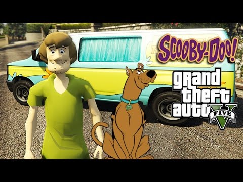 GTA 5 mods: Shaggy and Scooby Doo go ghost hunting