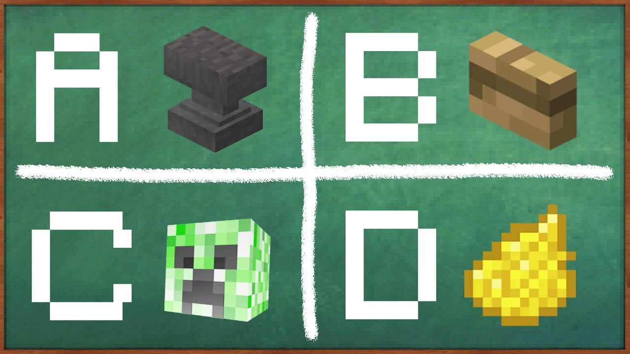The new Minecraft alphabet