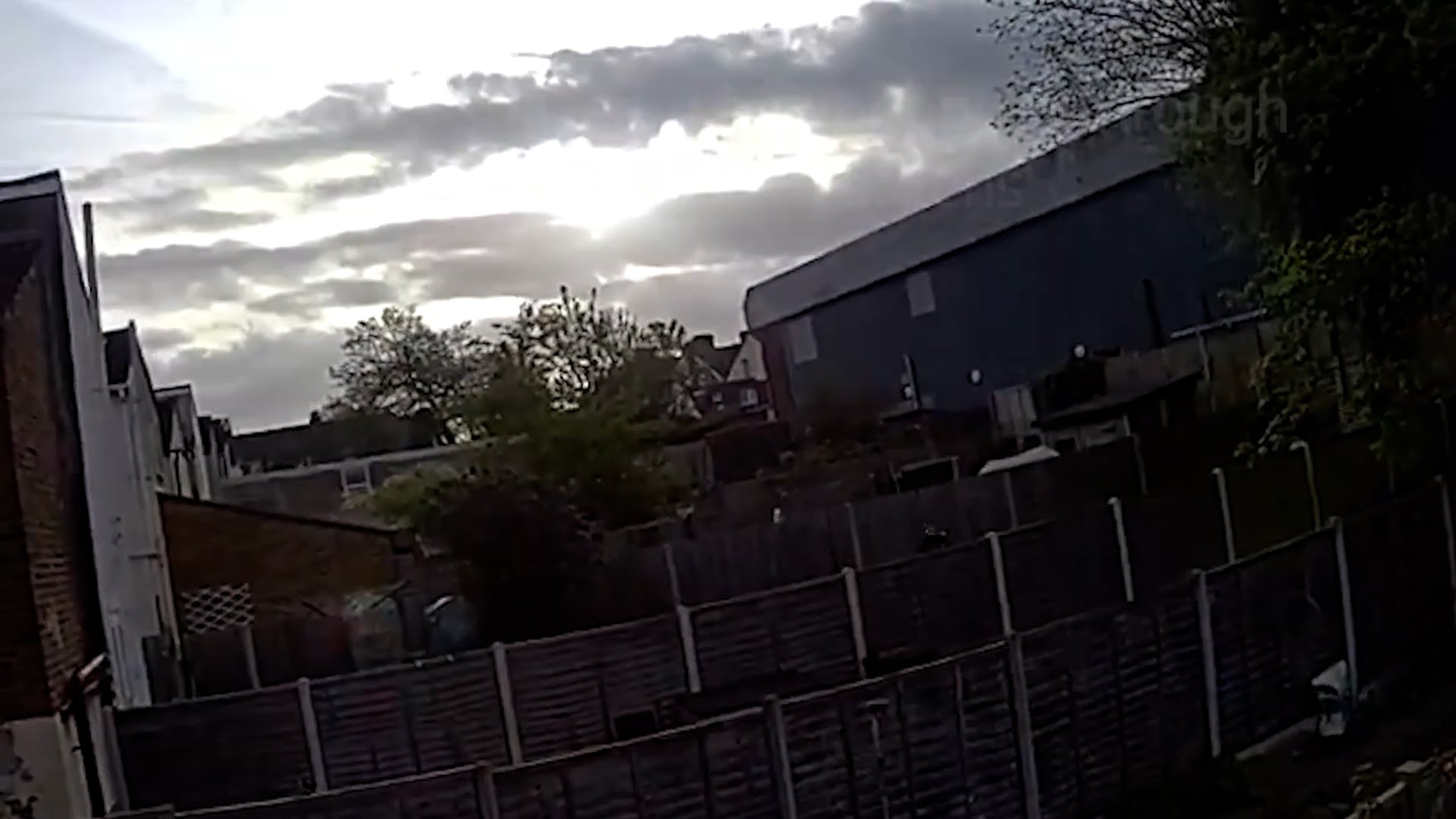 Moment thief leads police on Hot Fuzz-style chase over garden fences