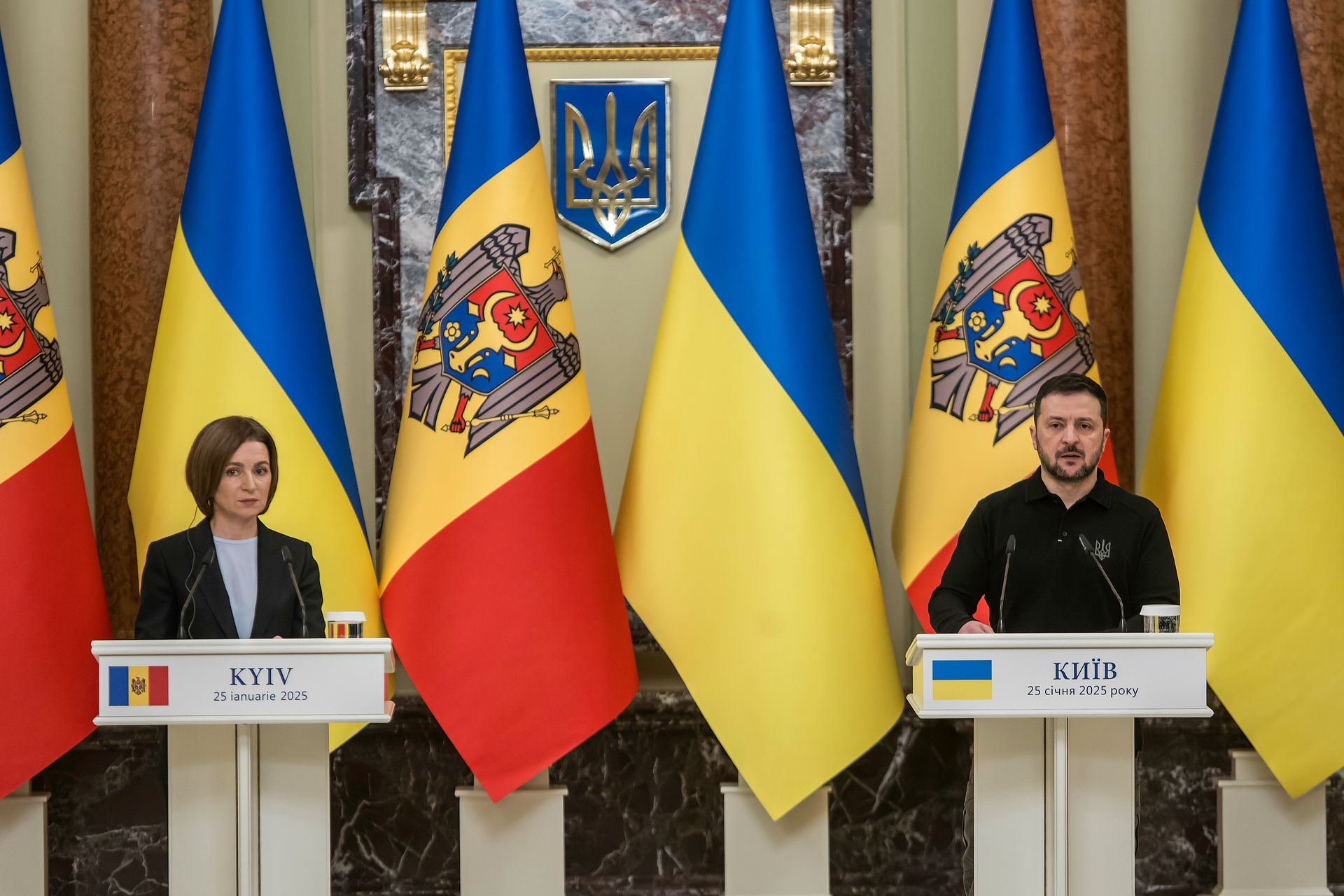 Moldovan President Sandu and Zelensky meet in Kyiv amid Chornobyl ...