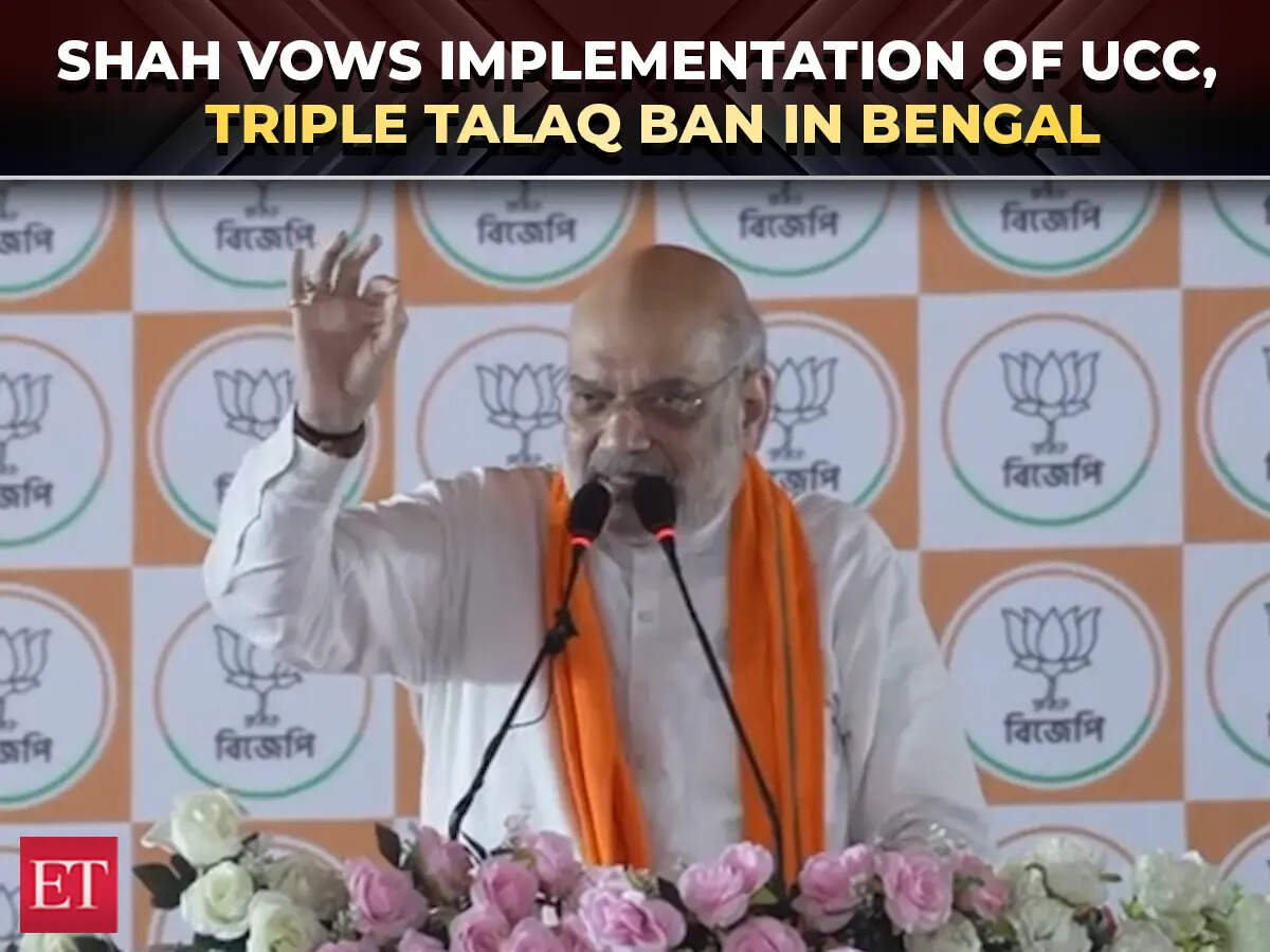 Amit Shah vows implementation of UCC, end polygamy, triple talaq ban in ...