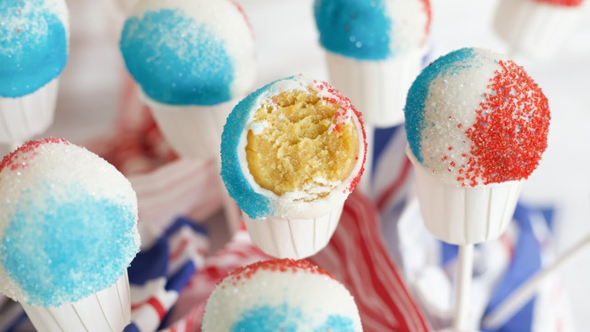 Snow cone summer cake pops recipe