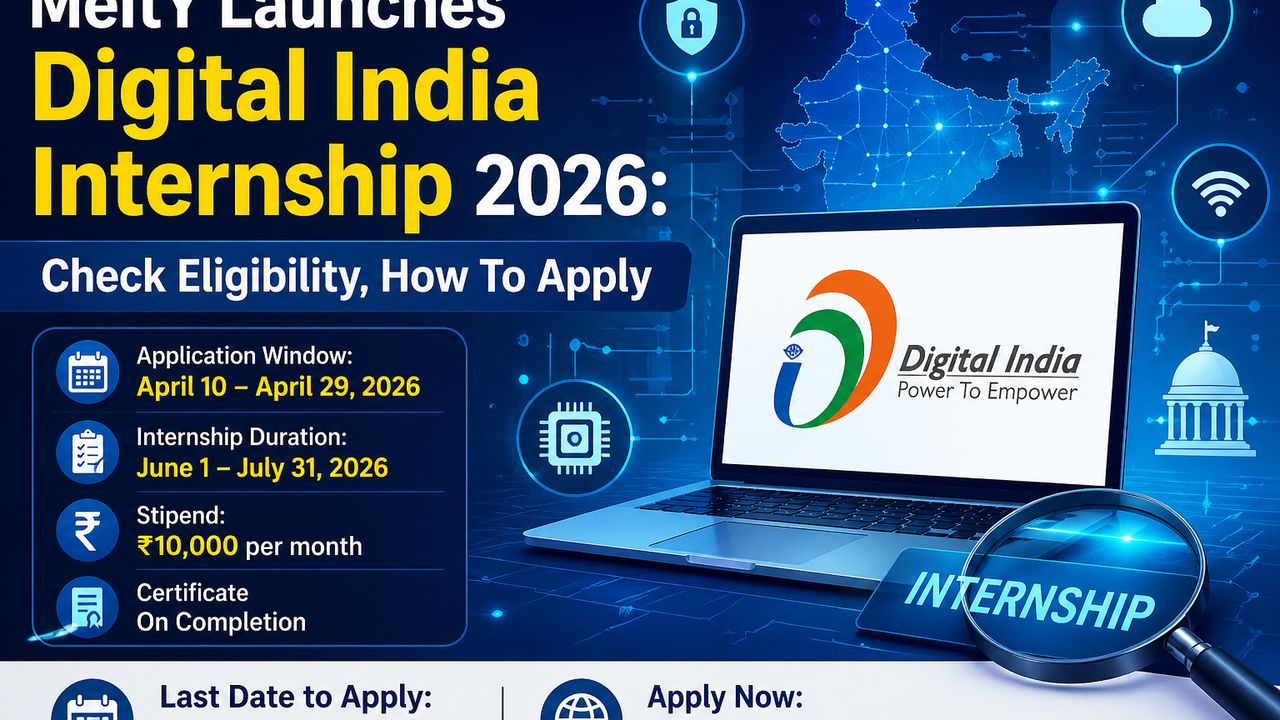 MeitY launches Digital India Internship 2026: Check eligibility, how to ...
