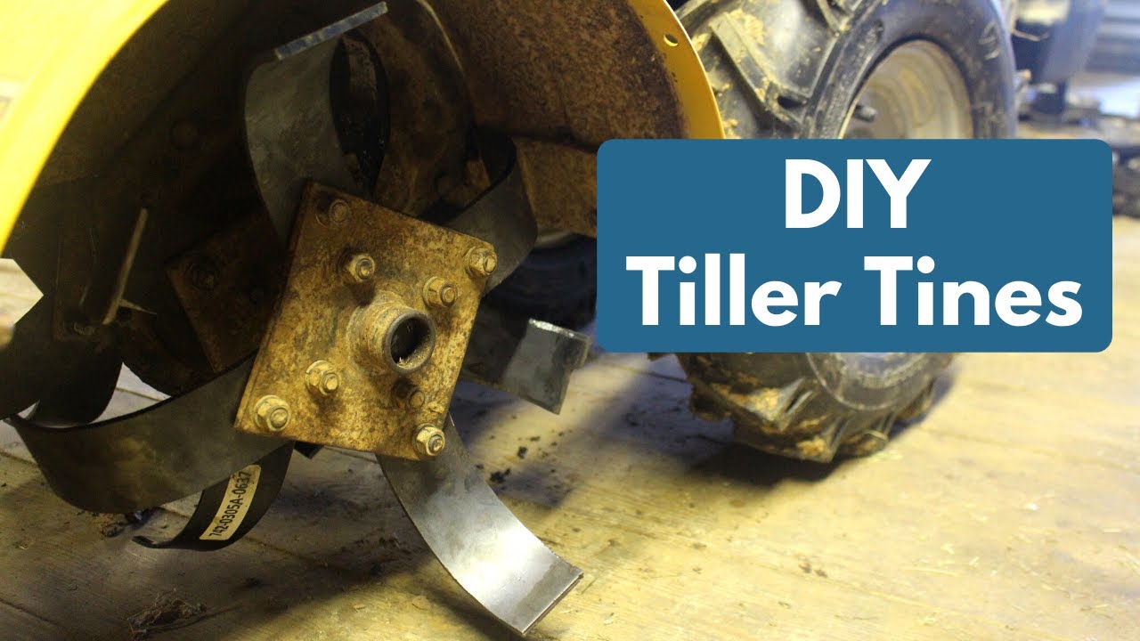 Manufacture custom tiller tines out of scrap metal for your rototiller
