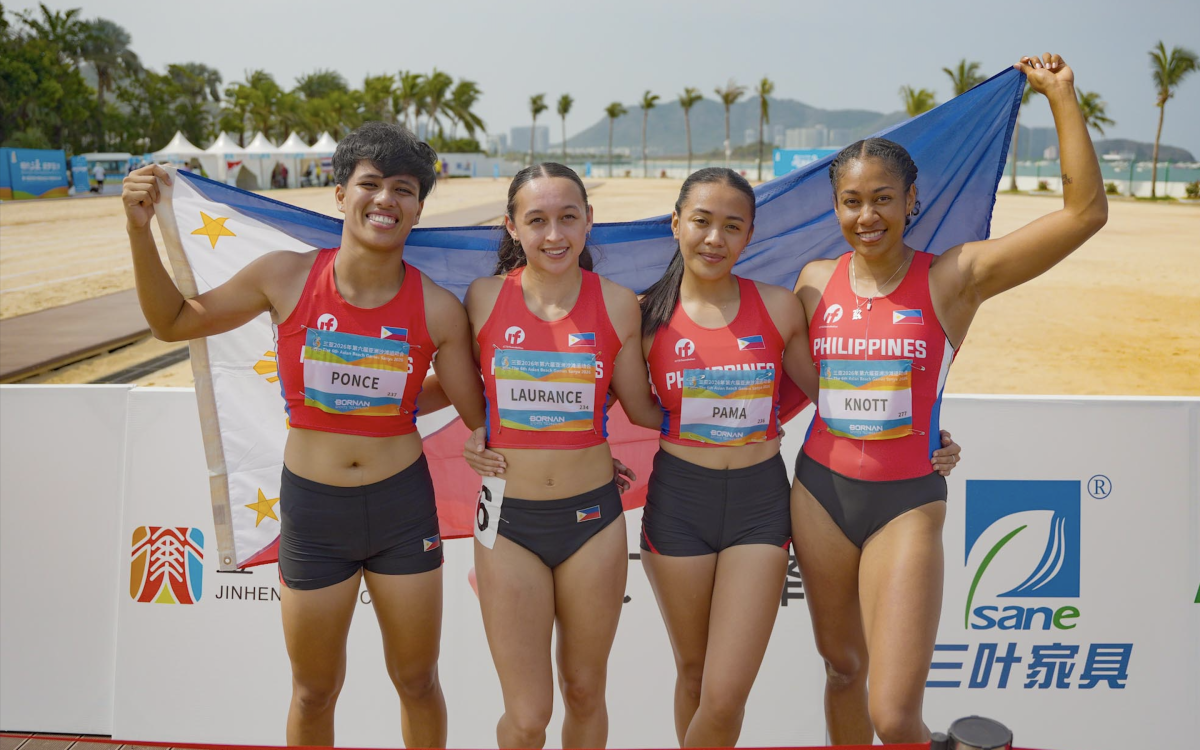 PH sprint team wins silver in Asian Beach Games