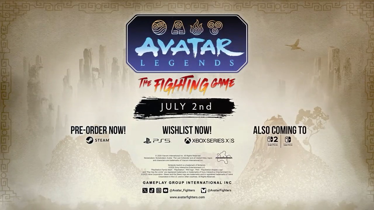 Avatar Legends: The Fighting Game official release date pre-order trailer