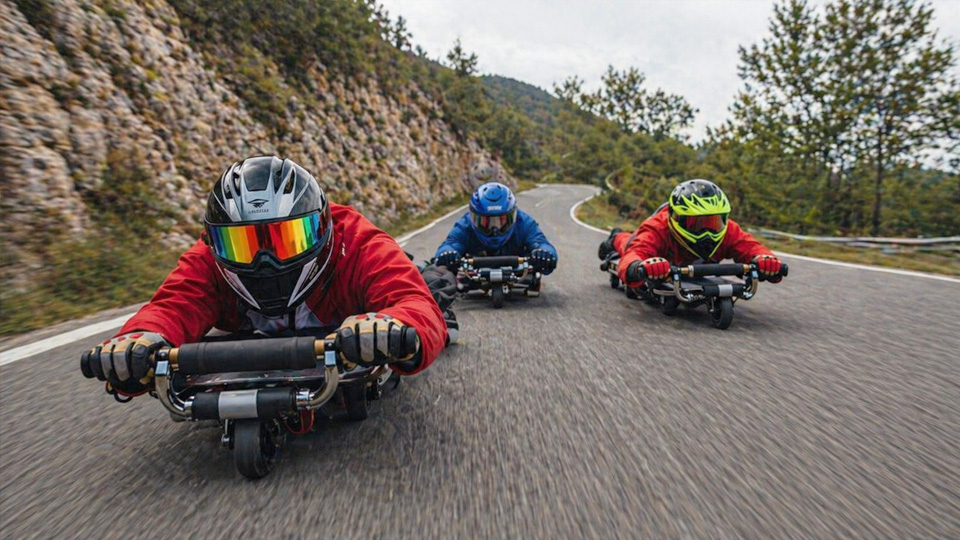 Un bolide artisanal sans freins atteint 50 mph