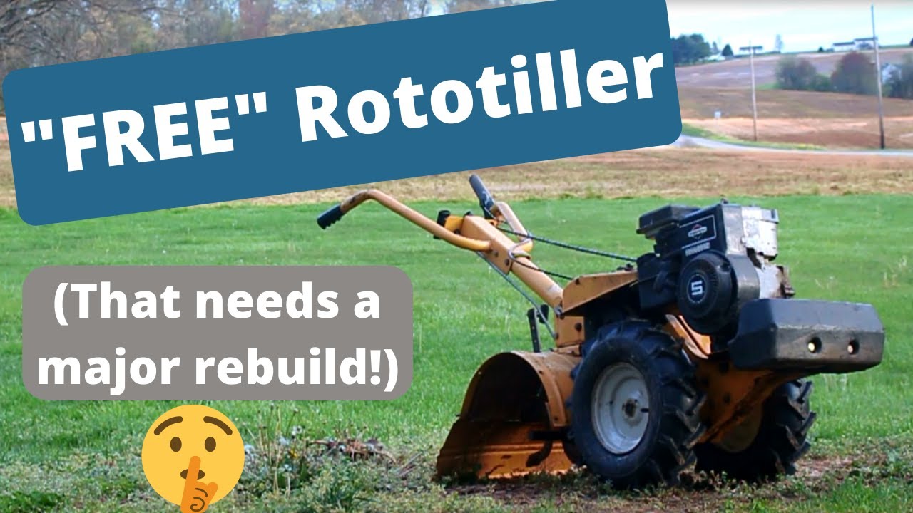 Repair a seized rototiller gearbox and restore full function
