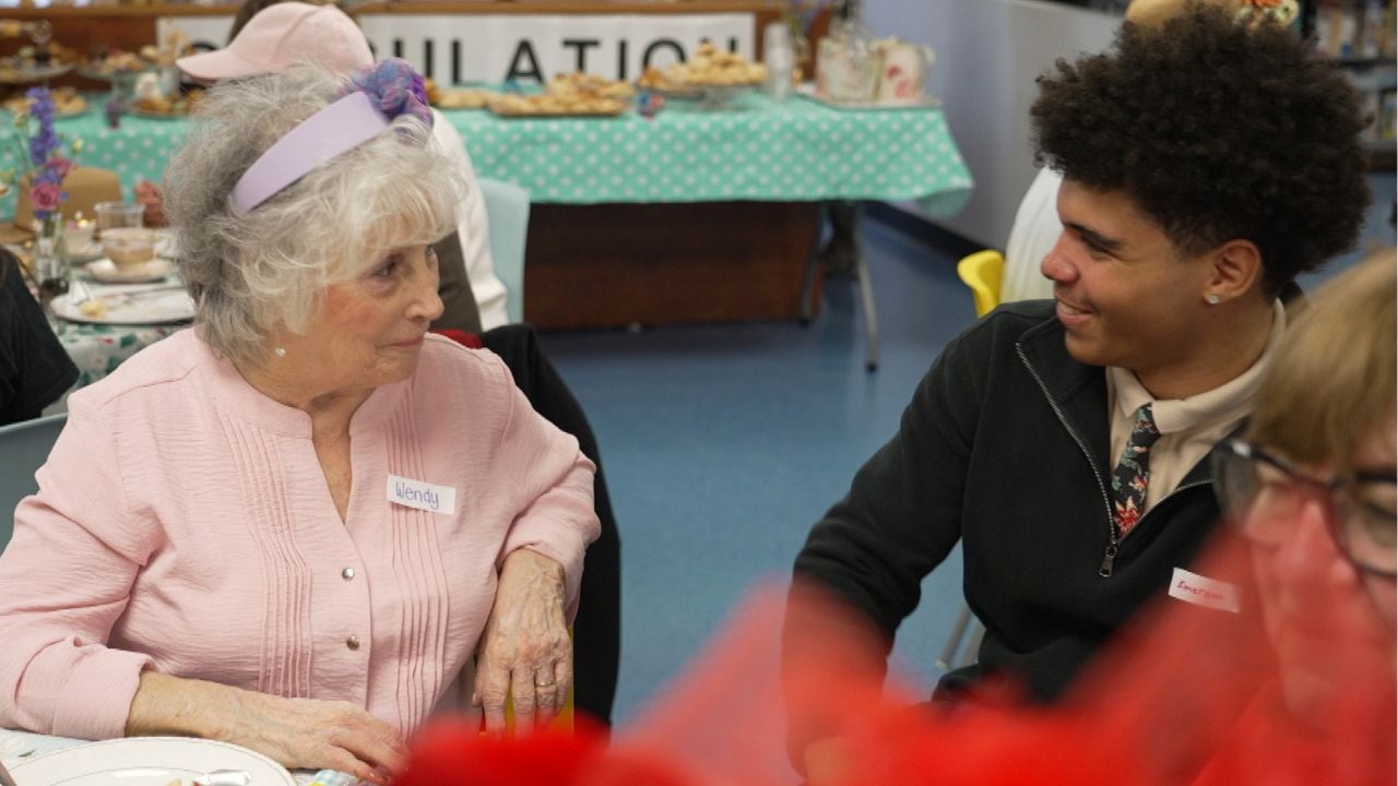 These high school students and seniors are bridging gaps with high tea