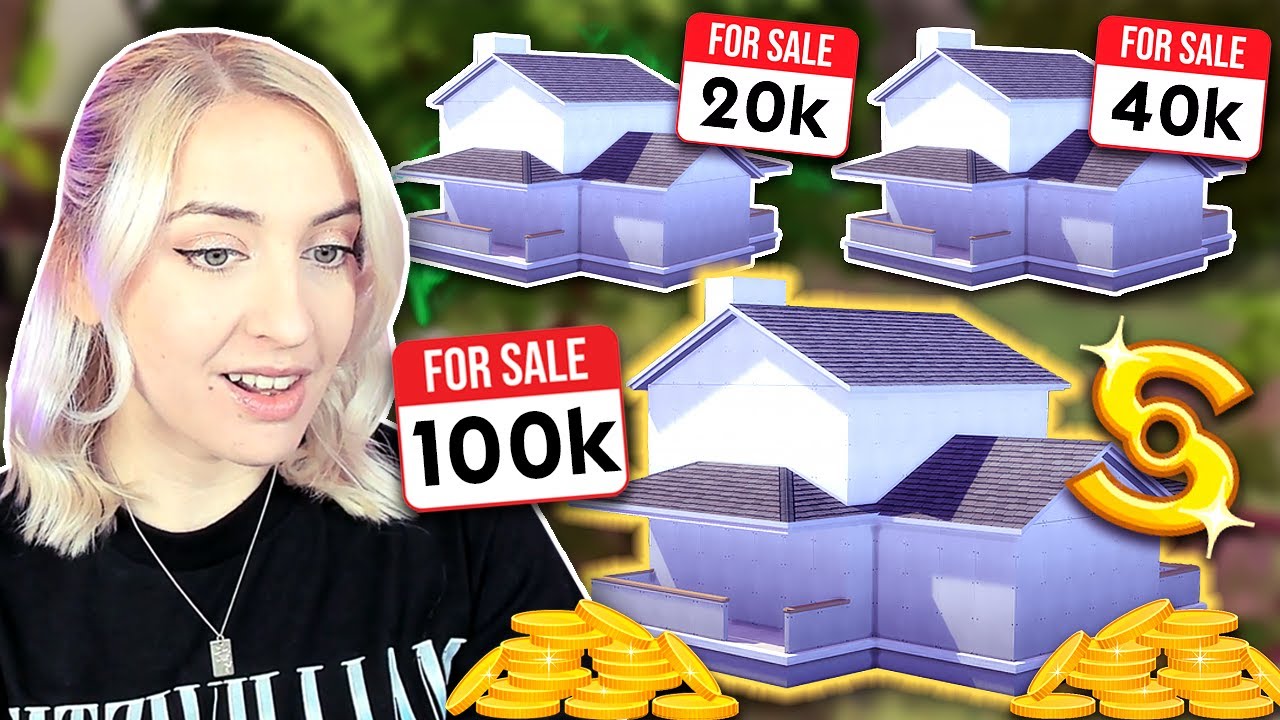 I decorated the same house with three different budgets in The Sims 4