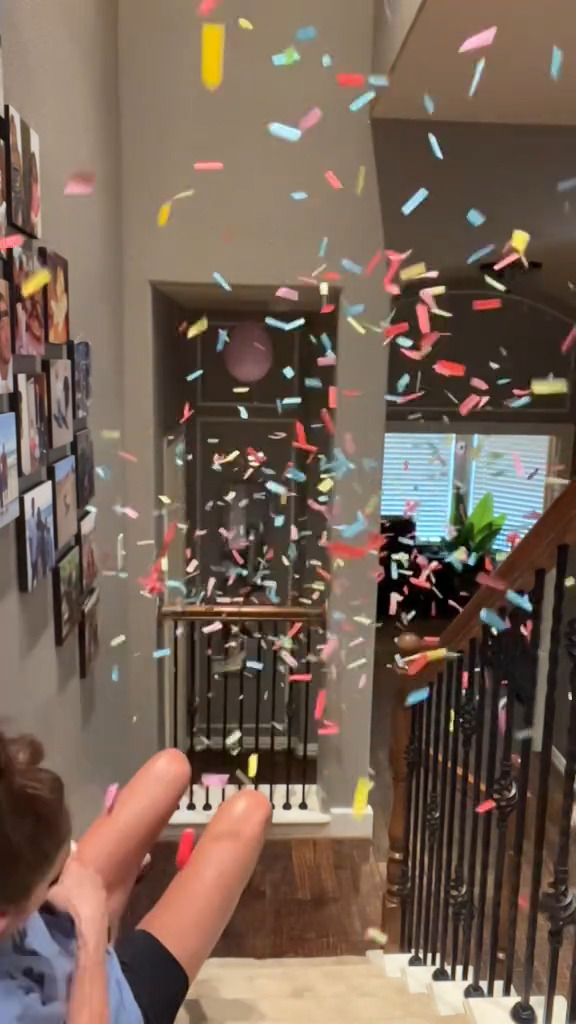 A playful balloon moment