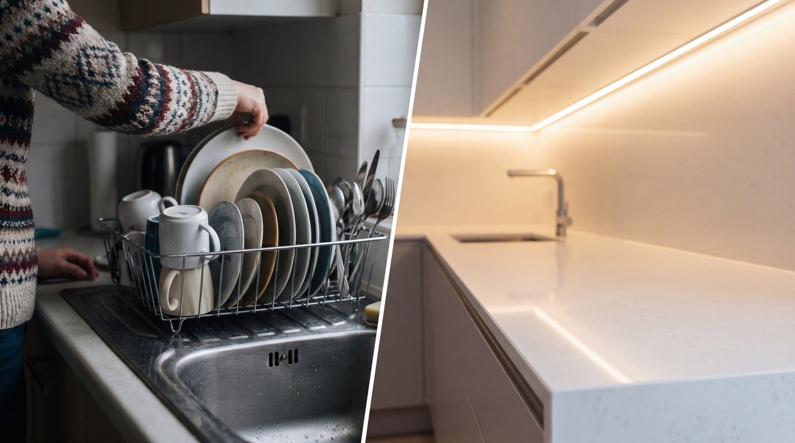 Say goodbye to the dish rack, this new trend is keeping kitchens neat