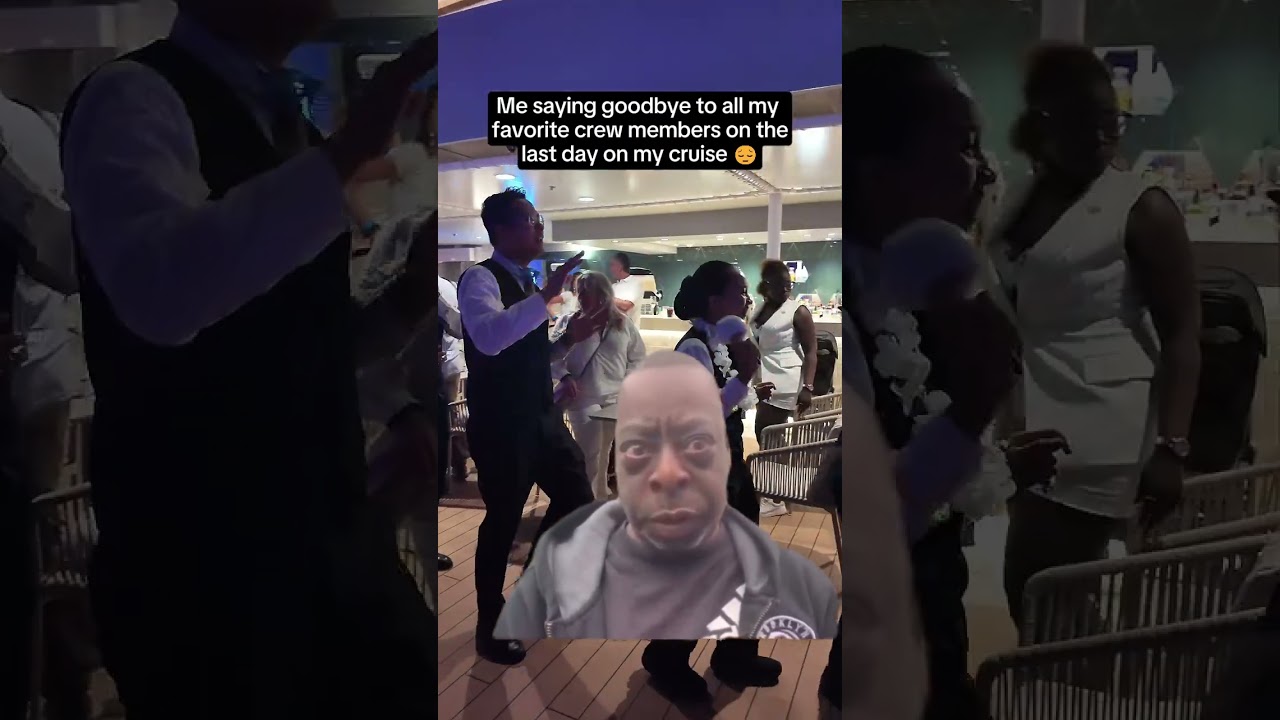 Why is saying goodbye to the crew so hard? 😭 #CruiseLife #Cruise # ...