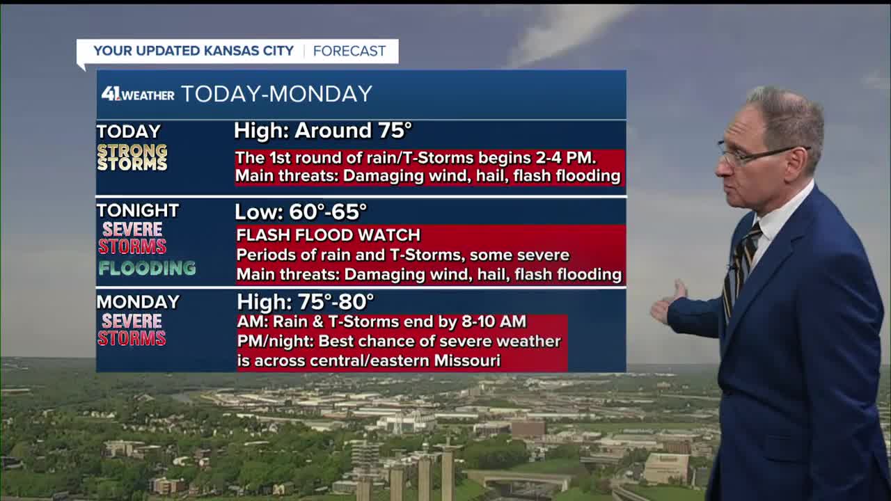 Sunday midday weather update