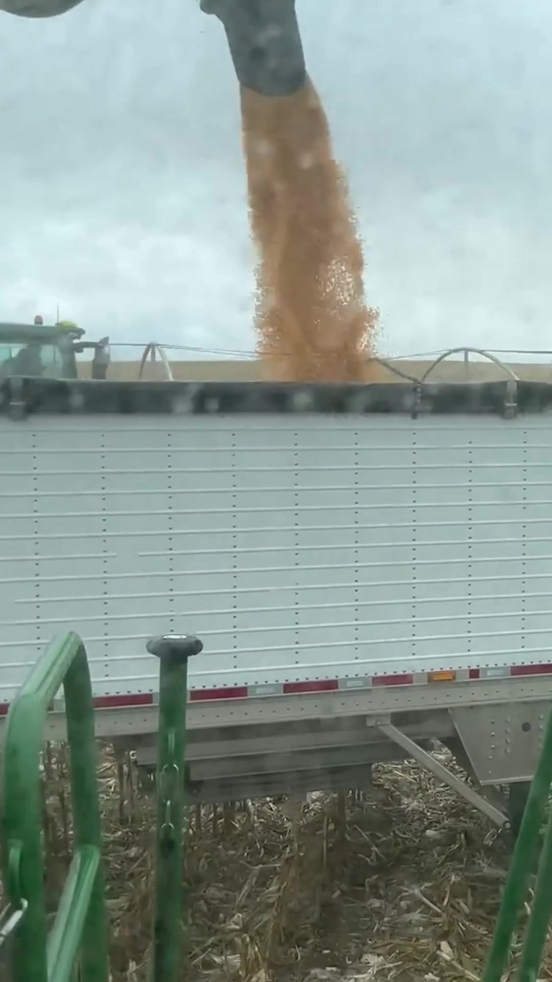 Farm truck gets stuck in the field