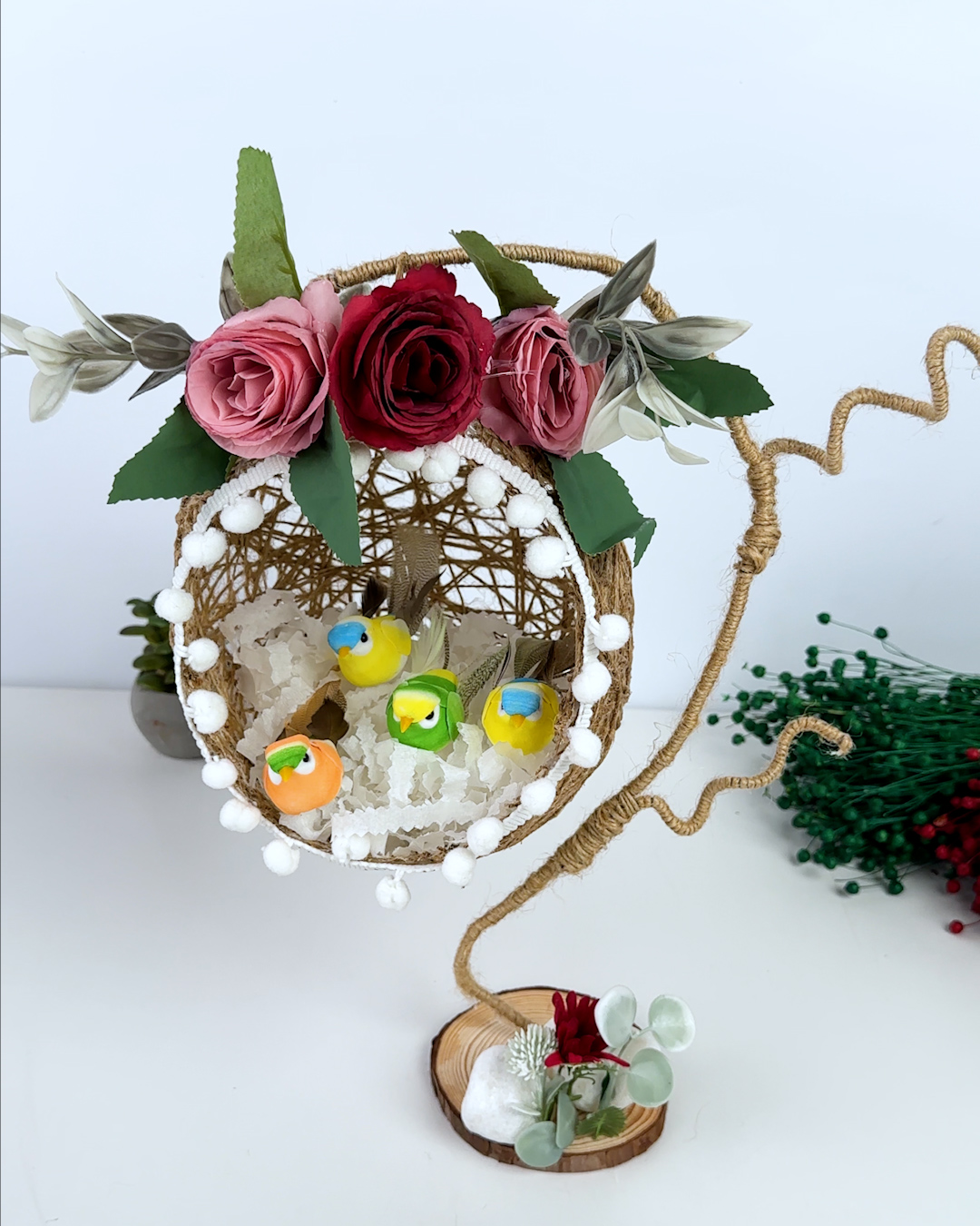 Idea única de centro de mesa DIY para habitación💐