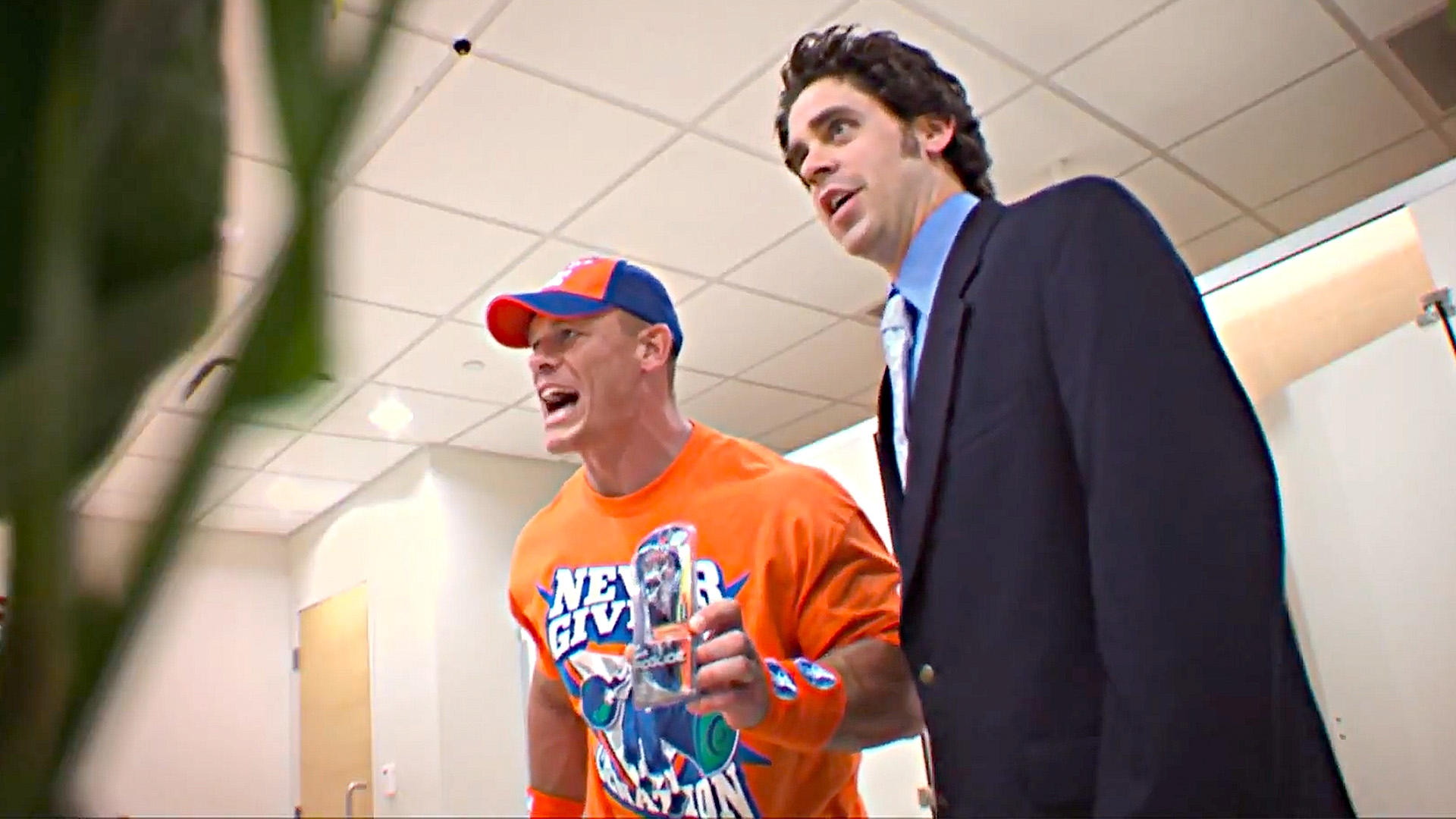John Cena crashes bathroom in wild Gillette ad