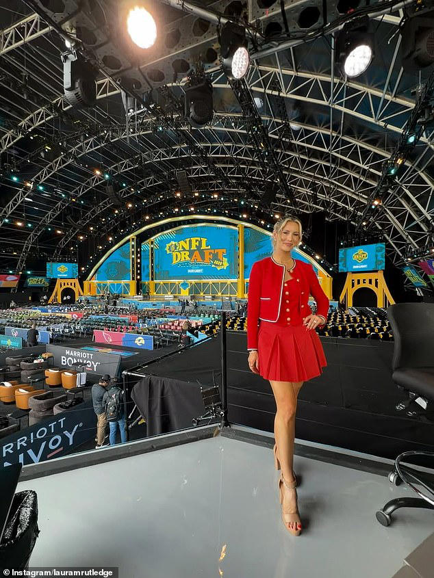 Glamorous ESPN host Laura Rutledge leaves fans in awe with bold NFL ...