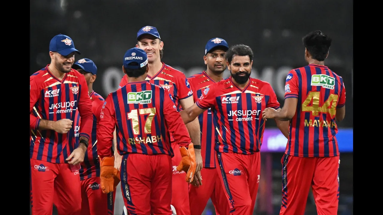 LSG vs KKR match goes to super over as Mohammed Shami hits a six on ...