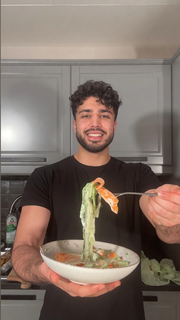 Carrot cucumber salad for everyday meals