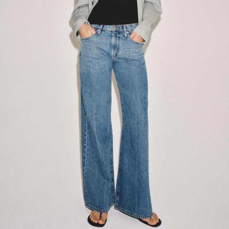 Katie Holmes reveals the best formula for elevating wide-leg jeans ...