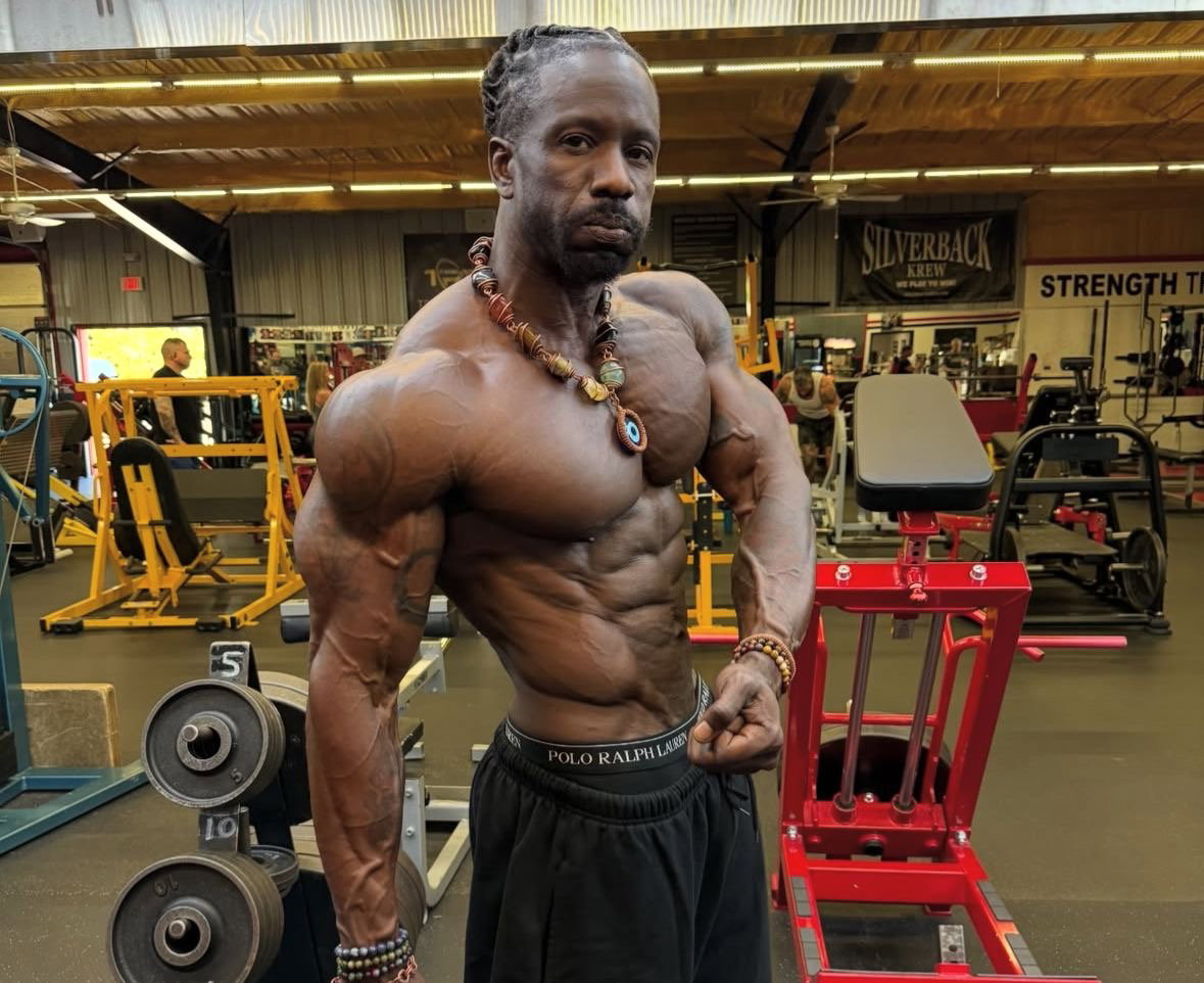 George Brown, 45, is still an active pro bodybuilder with structured ...