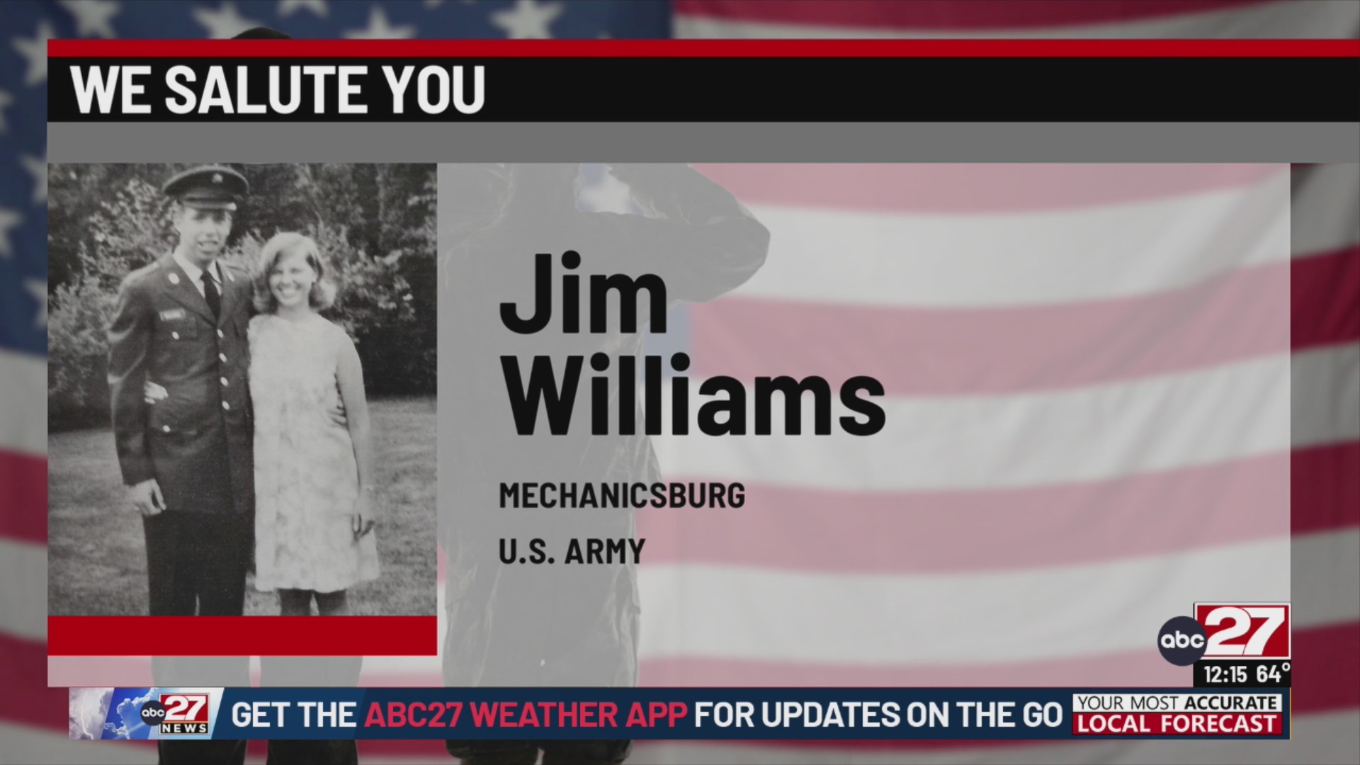 We salute you: Jim Williams