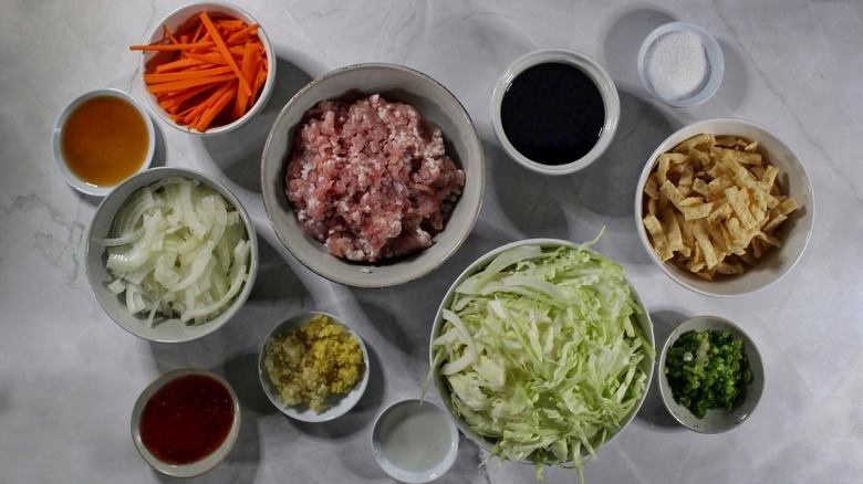 Deconstructed egg roll in a bowl recipe