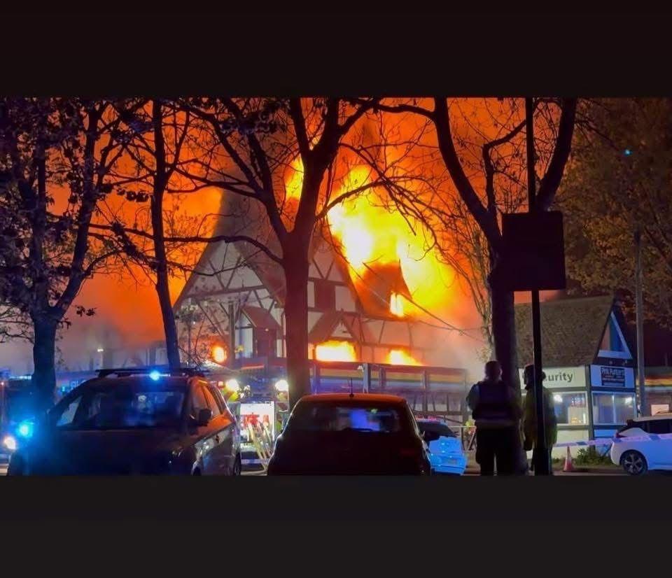 Man arrested on suspicion of arson following fire at Milton Keynes ...