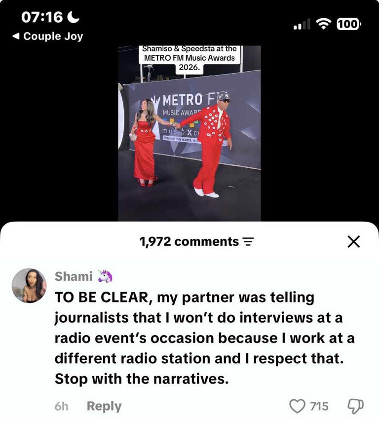 Here's what really happened between DJ Speedsta and Shamiso at the ...