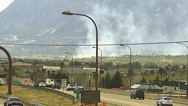 Fire reported near I-25 and Tejon, near Old Colorado City