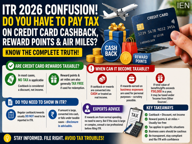 ITR 2026 confusion cleared: Do you have to pay tax on credit card ...