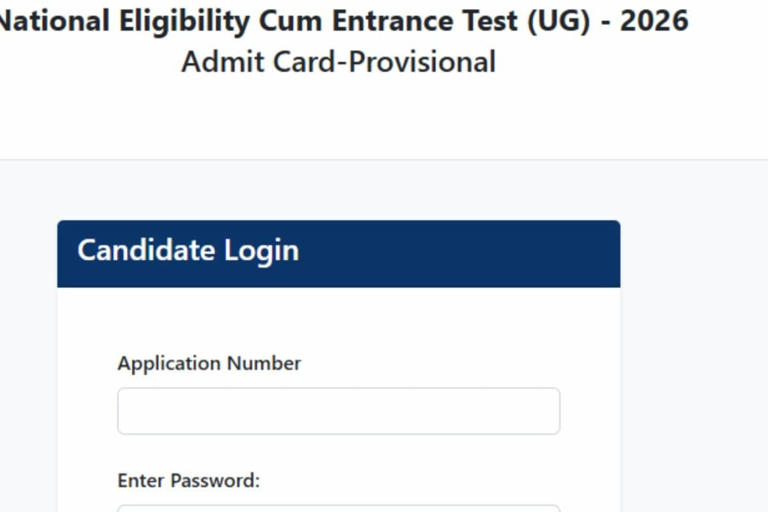 NEET UG 2026 admit card released, check direct link to download here