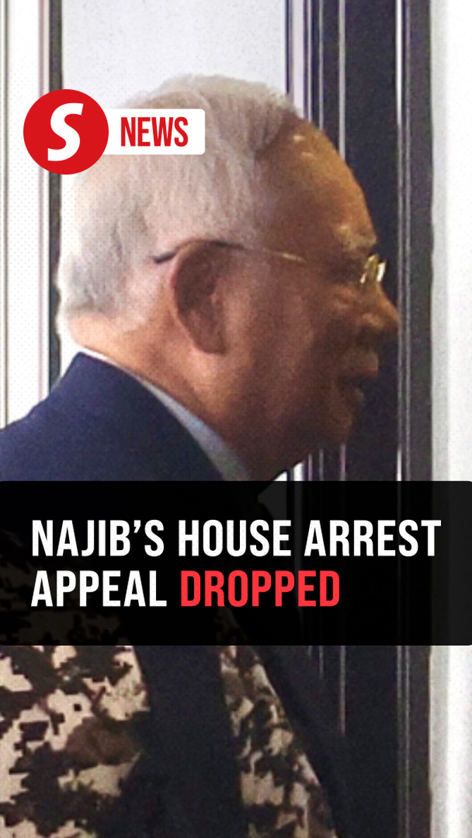 Najib to stay in prison, drops house arrest appeal