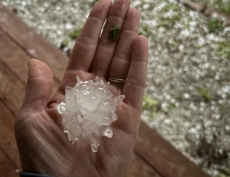First Alert Weather: Large hail falls across the Ozarks on Sunday