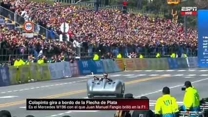 Franco Colapinto en el histórico auto con el que Juan Manuel Fangio ...