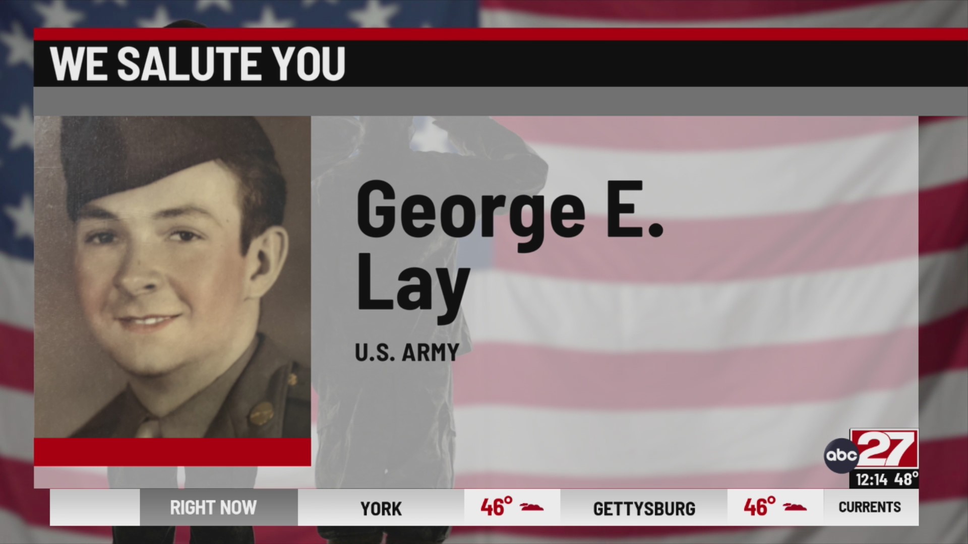 We salute you: George E Lay