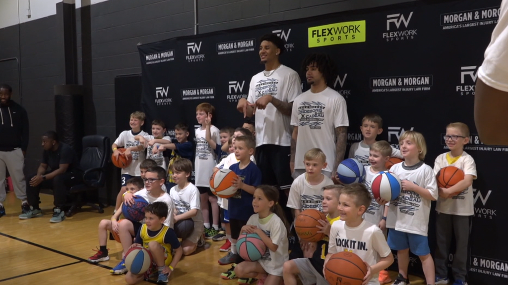 National champions Yaxel Lendeborg and Elliot Cadeau host youth ...