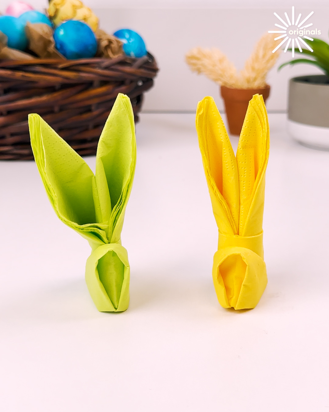 Bunny napkins for Easter fun🐇