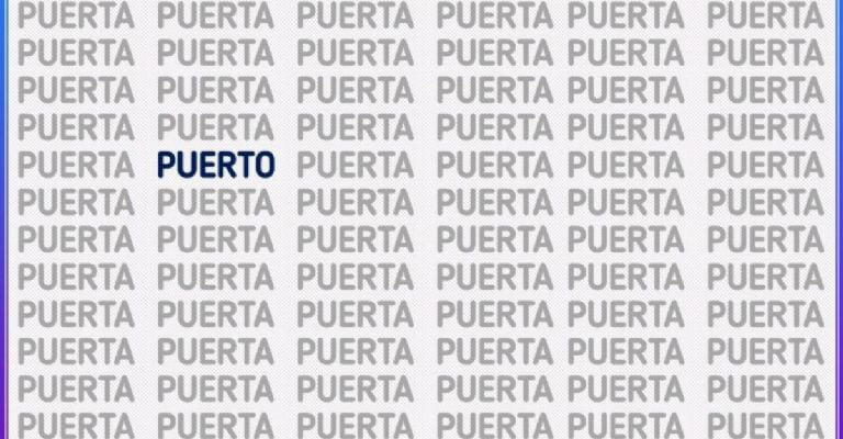 Juegos. Acertijo visual: encuentra la palabra diferente en menos de 18 ...