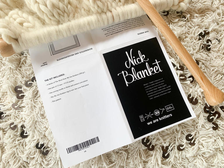 I used this knitting kit to get myself back into the hobby now that I ...