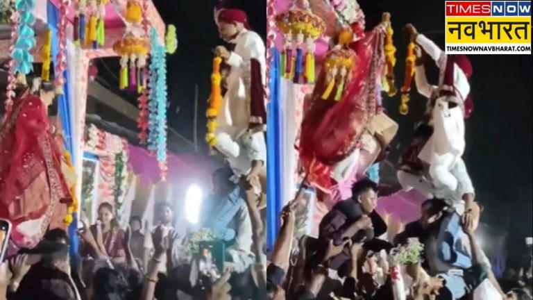 पहली बार देखा ऐसा वरमाला, शादी का यह Video देख छूट जाएगी आपकी हंसी