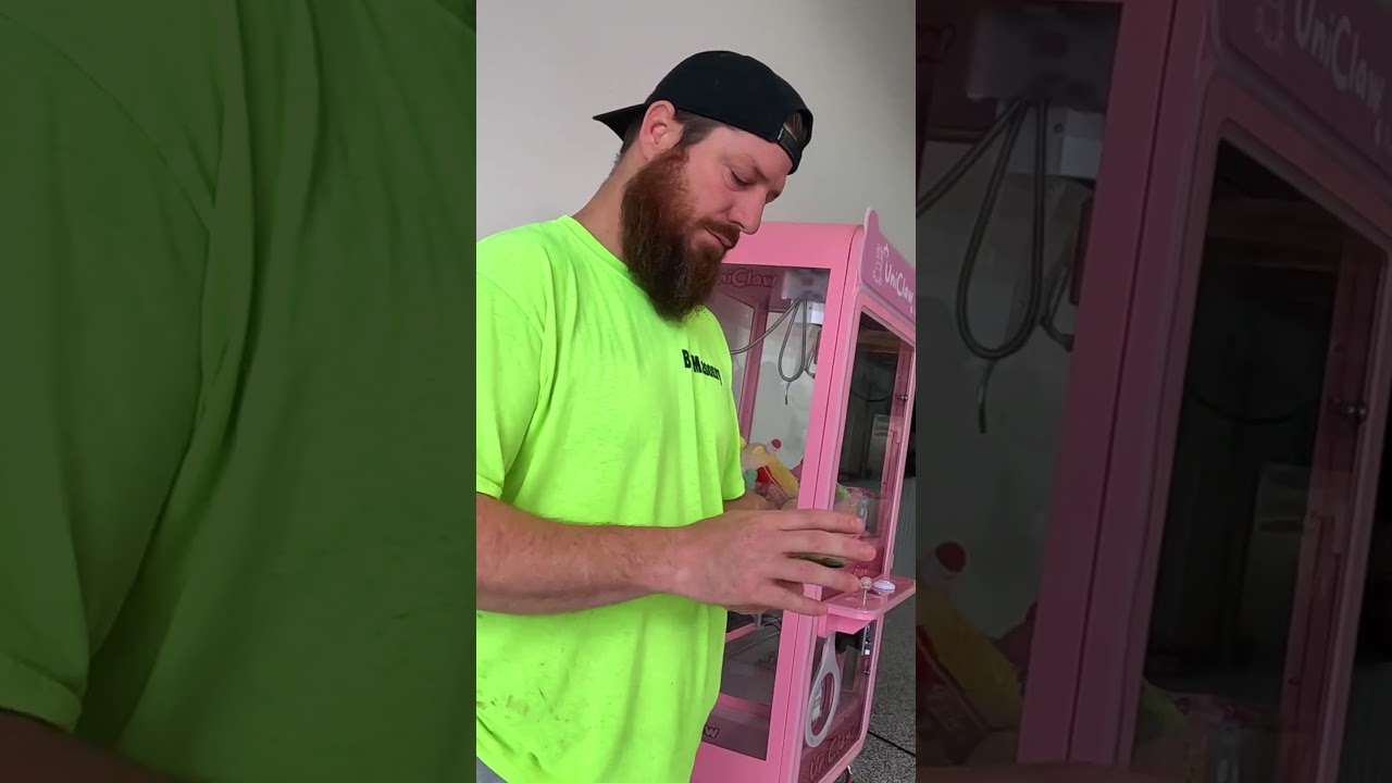 I bought a giant claw machine and this happened 🥺 ️