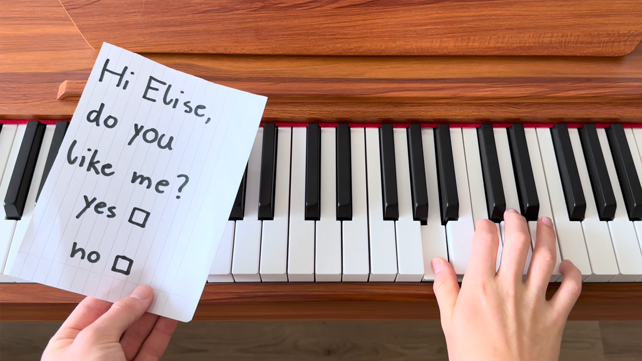What if Für Elise goes wrong? Elise said no, and the piano went wild