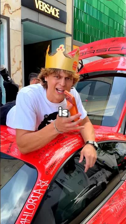 Writing my subscribers on my Porsche!