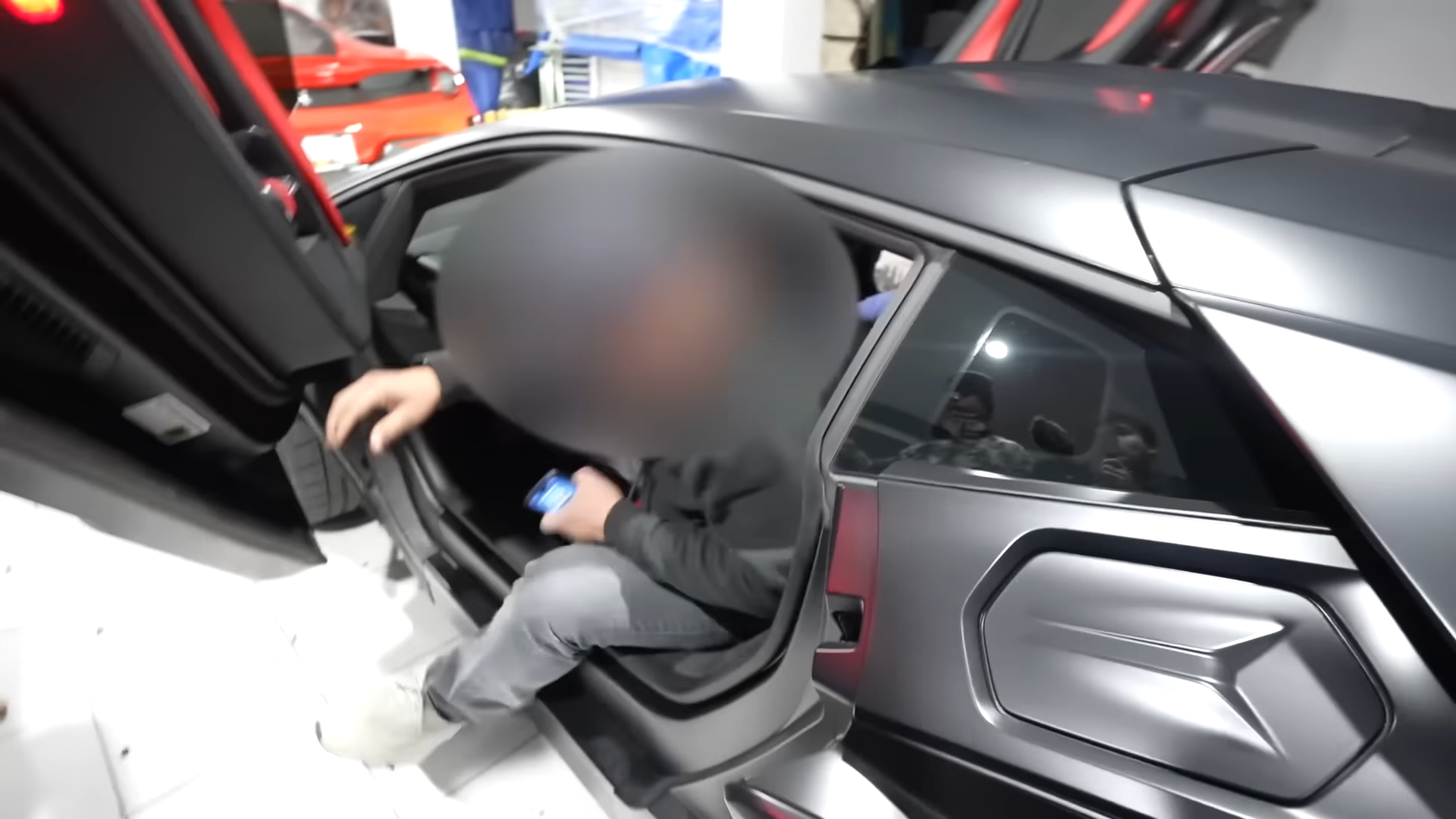 Intruder breaks in and tries to drive off in luxury car before chaos erupts