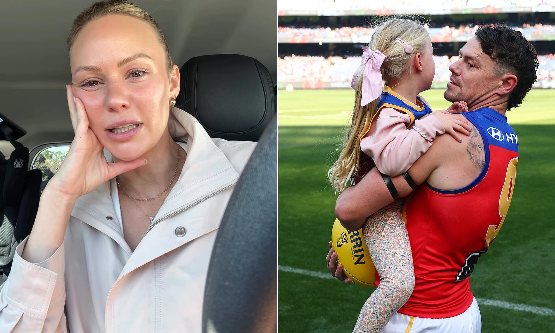 Lions delete video of Lachie Neale's daughter in tears after backlash ...