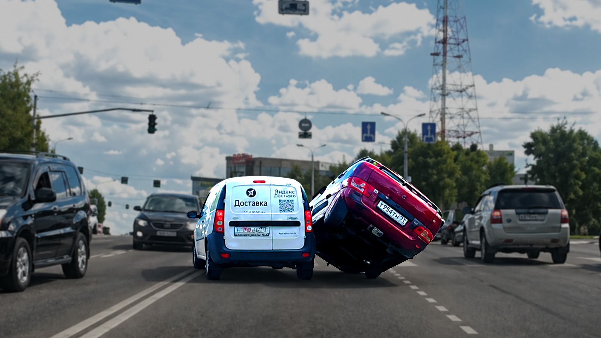 Botsing vastgelegd op camera
