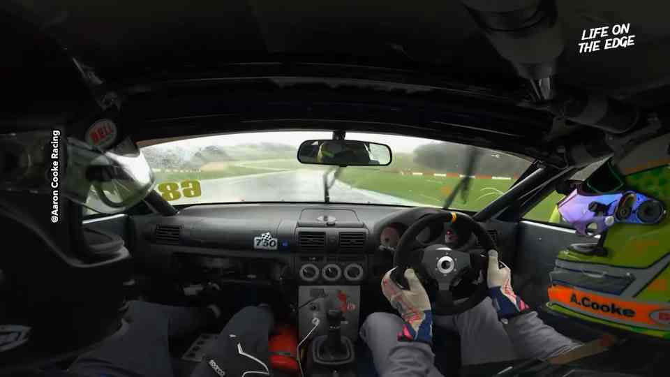 Drift-filled wet lap at Donington Park pushes grip to the limit